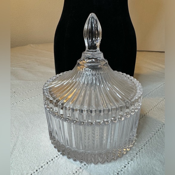 Mikasa | Kitchen | Mikasa Covered Canister Diamond Fire Candy Dish ...
